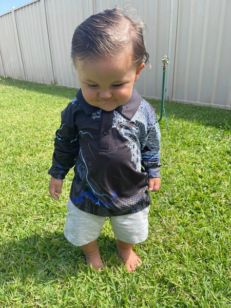 Childrens - Long Sleeve Fishing Shirt - Black – Raptor Lures Northern ...